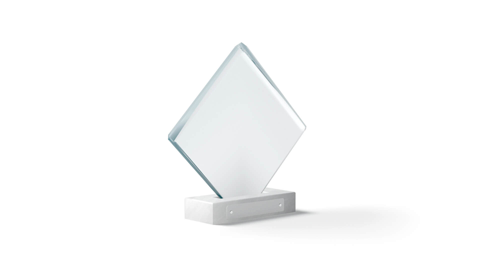 Rhombus Glass Award Trophy - Crystal Plaque 3D Model by rebrandy