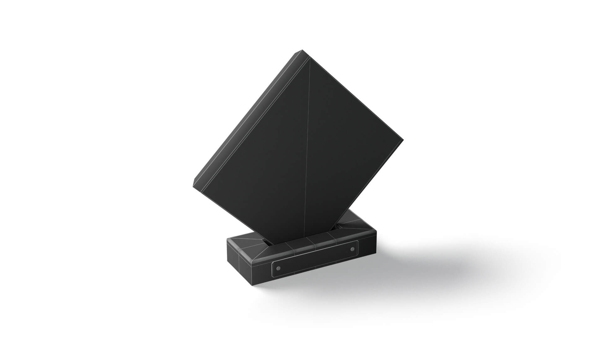 Rhombus Glass Award Trophy - Crystal Plaque 3D Model by rebrandy