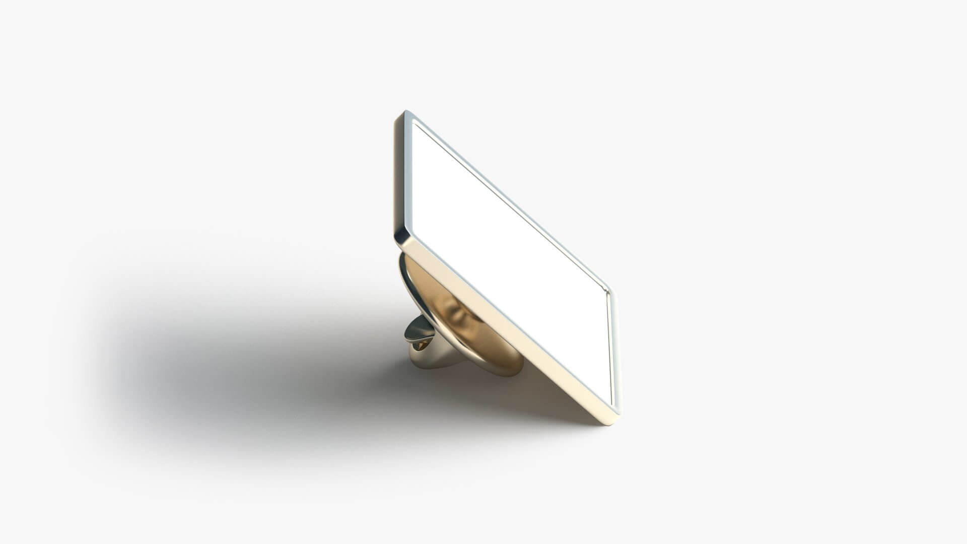 Square Enamel Pin - 3D Model by rebrandy