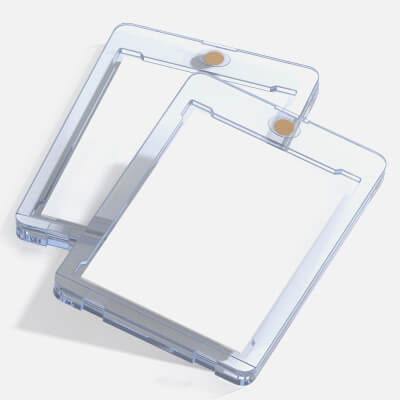 Transparent Magnetic Trading Card Stack - 2 Plastic Case 3D Model by ...