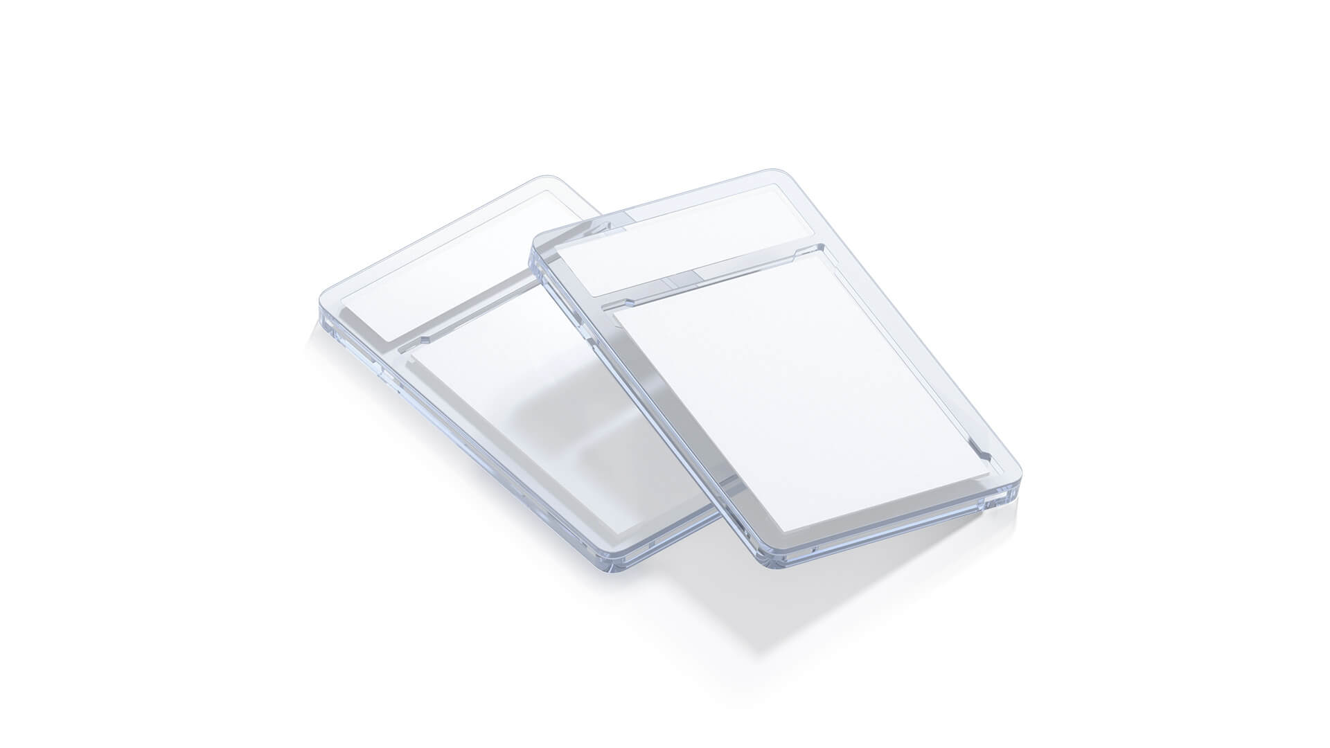 Transparent Trading Card Stack - 2 Plastic Collectible Case 3D Model by ...