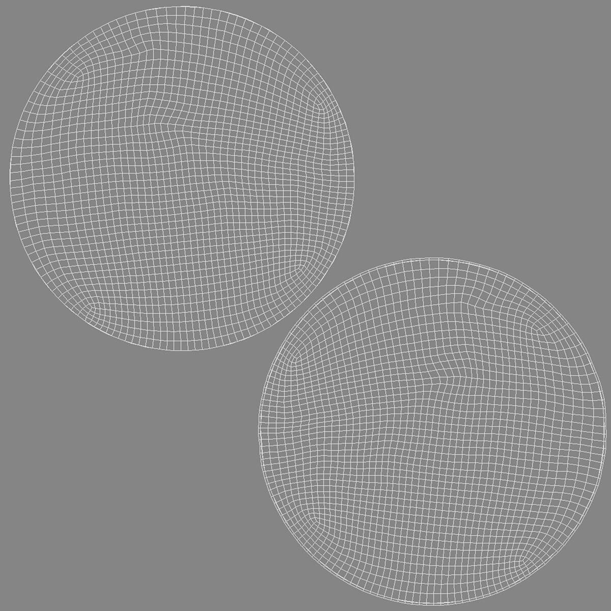 Two Black Round Stickers - Sleek and Wrinkly Sticky Tag 3D Model by ...