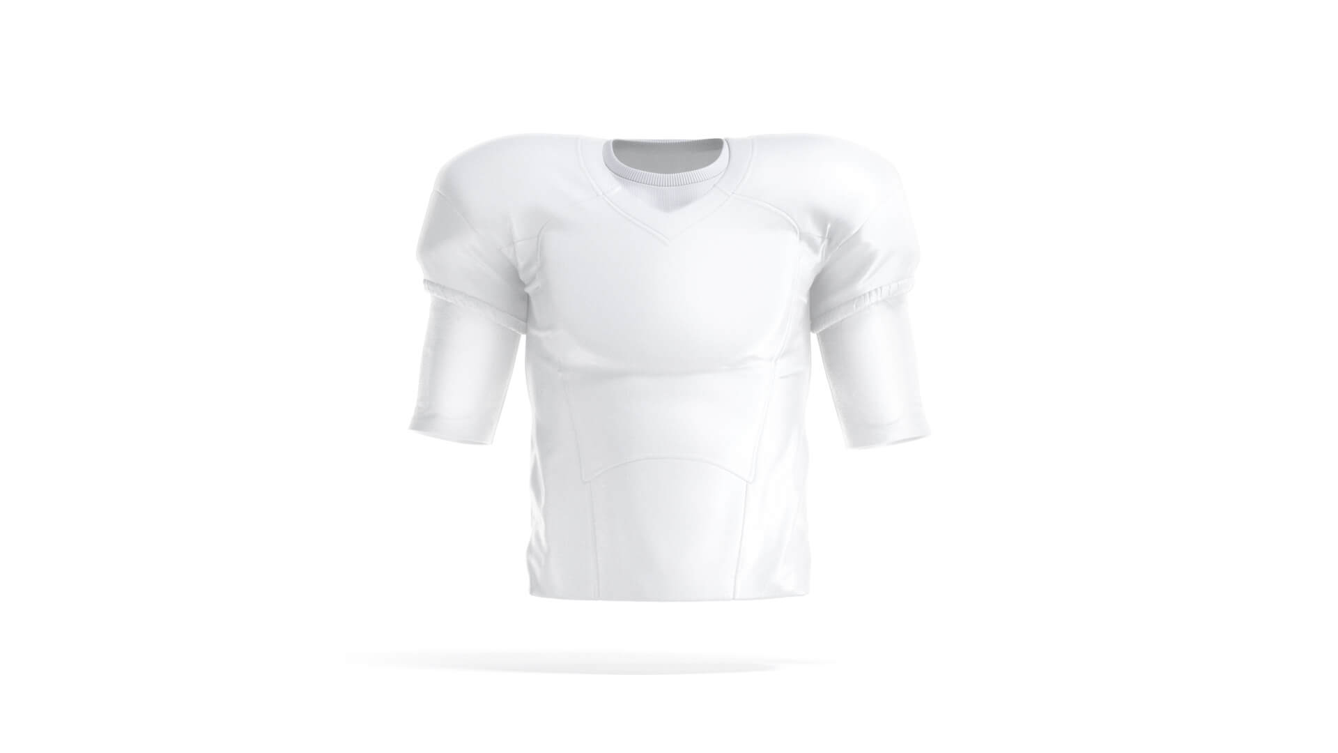 White American Football Jersey - Protect Quarterback Player 3D Model by ...