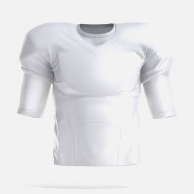White American Football Jersey - Protect Quarterback Player 3D Model by ...