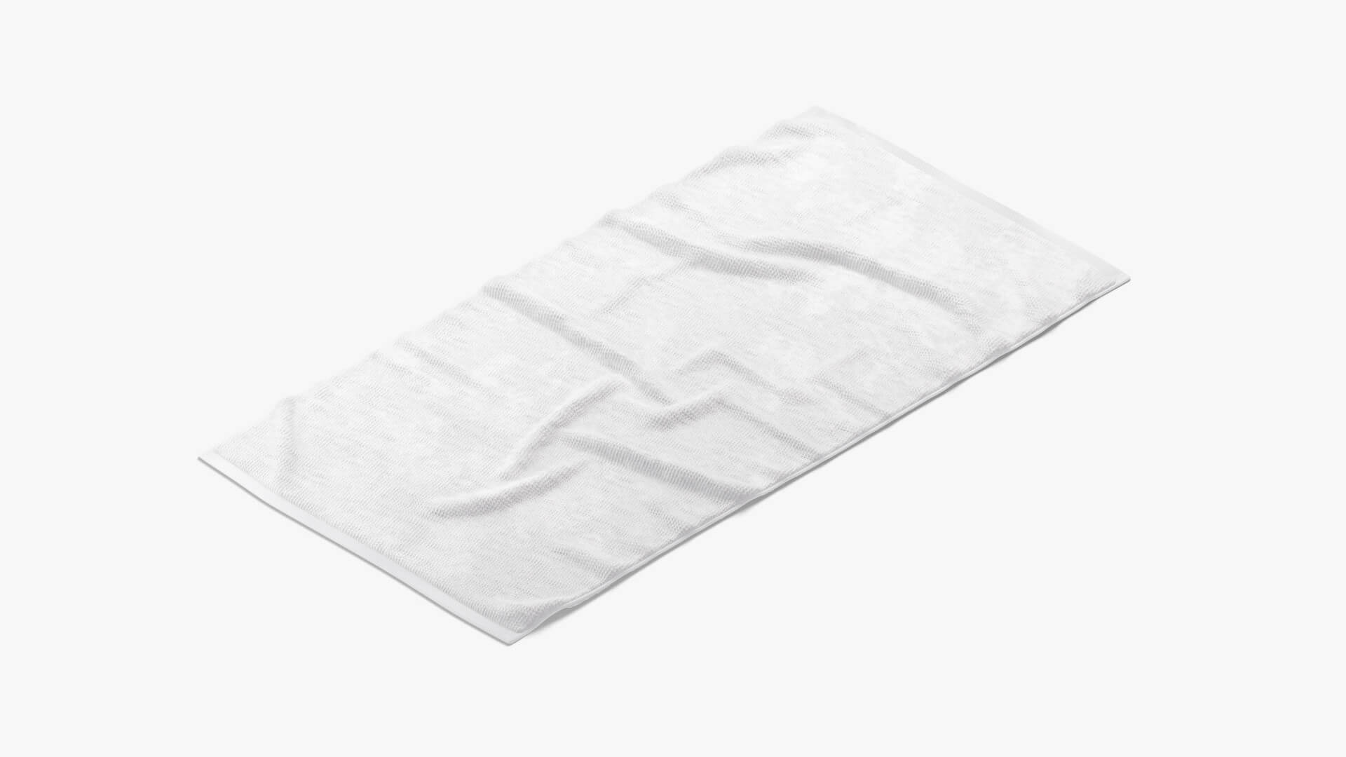 Bath Towel - Crumpled 3D Model by rebrandy