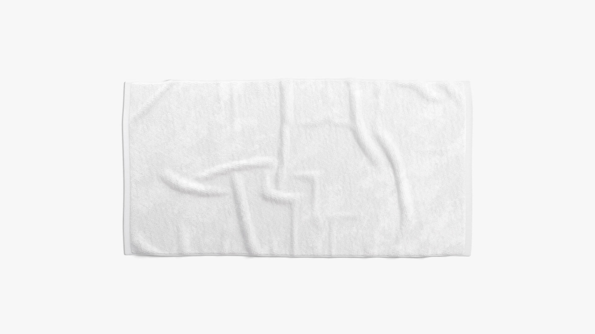 Bath Towel - Crumpled 3D Model by rebrandy