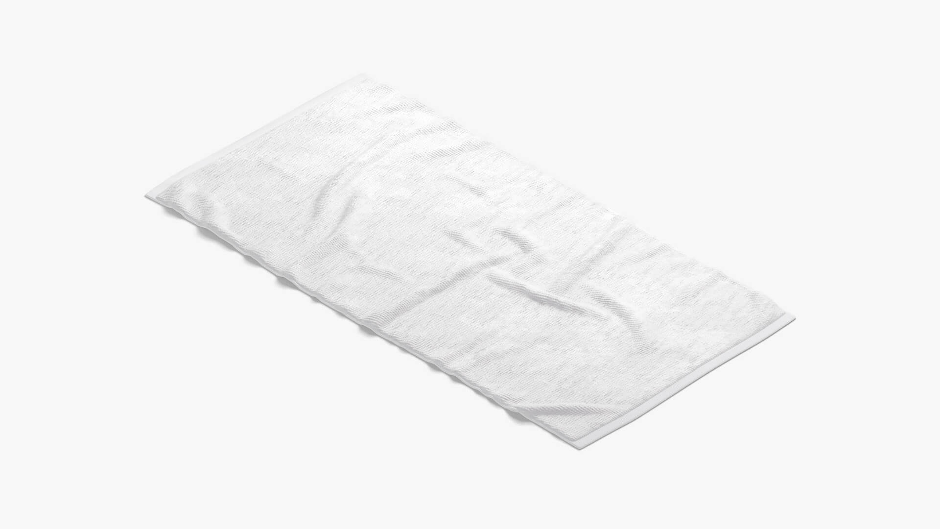 Bath Towel - Crumpled 3D Model by rebrandy