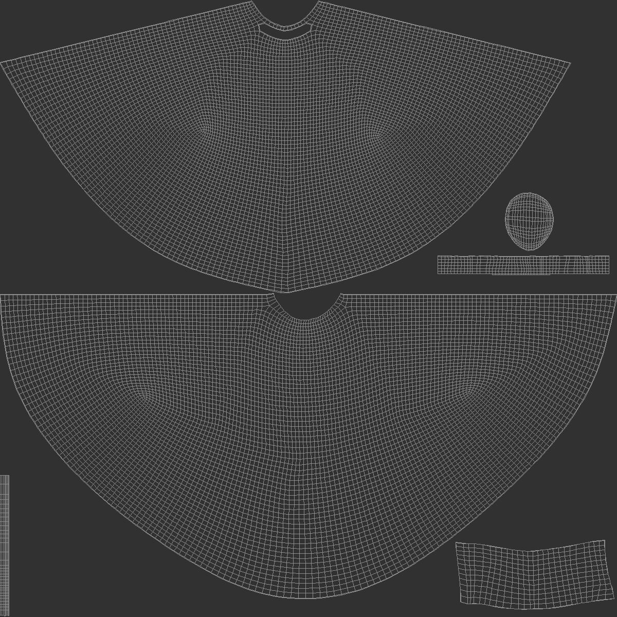 White Burqa - Muslim Traditional Woman Outer Hijab 3D Model by rebrandy