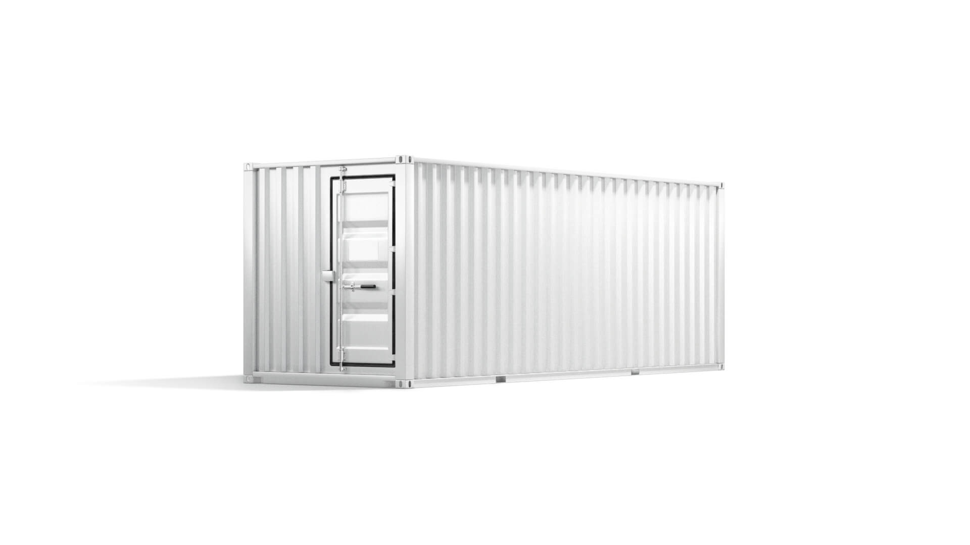 White Cargo Container - Shipping Steel Box 3D Model by rebrandy