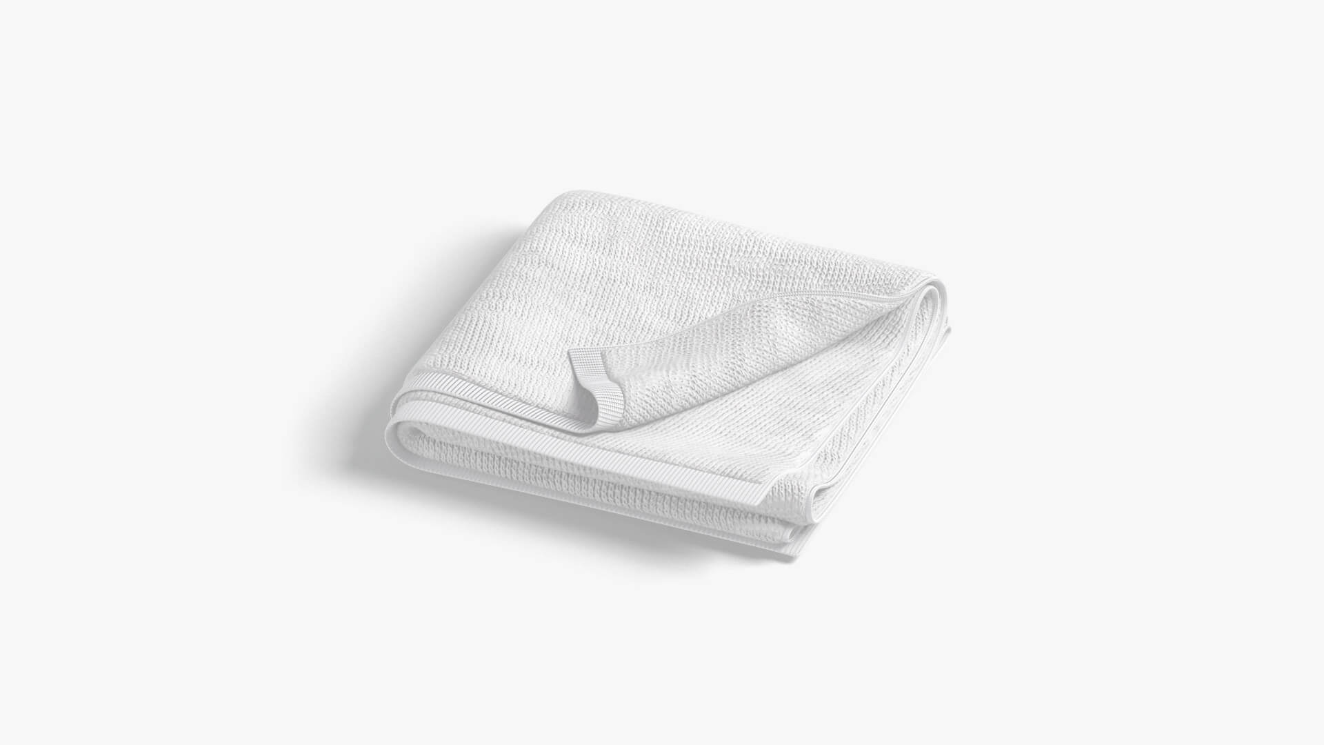 Folded and Rolled Bath Towels - 3D Model by rebrandy