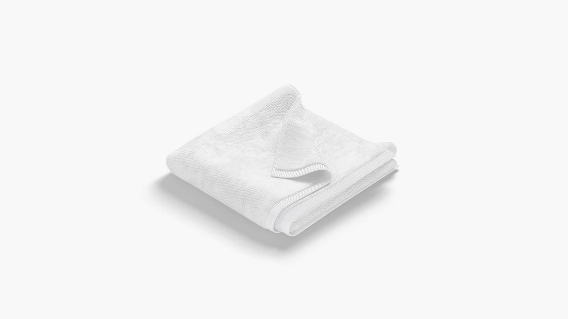 Folded Bath Towel - 3D Model by rebrandy
