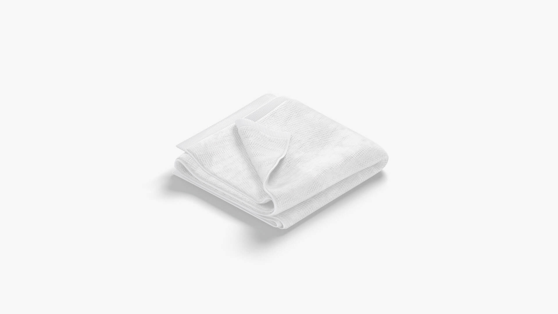 Folded Bath Towel - 3D Model by rebrandy