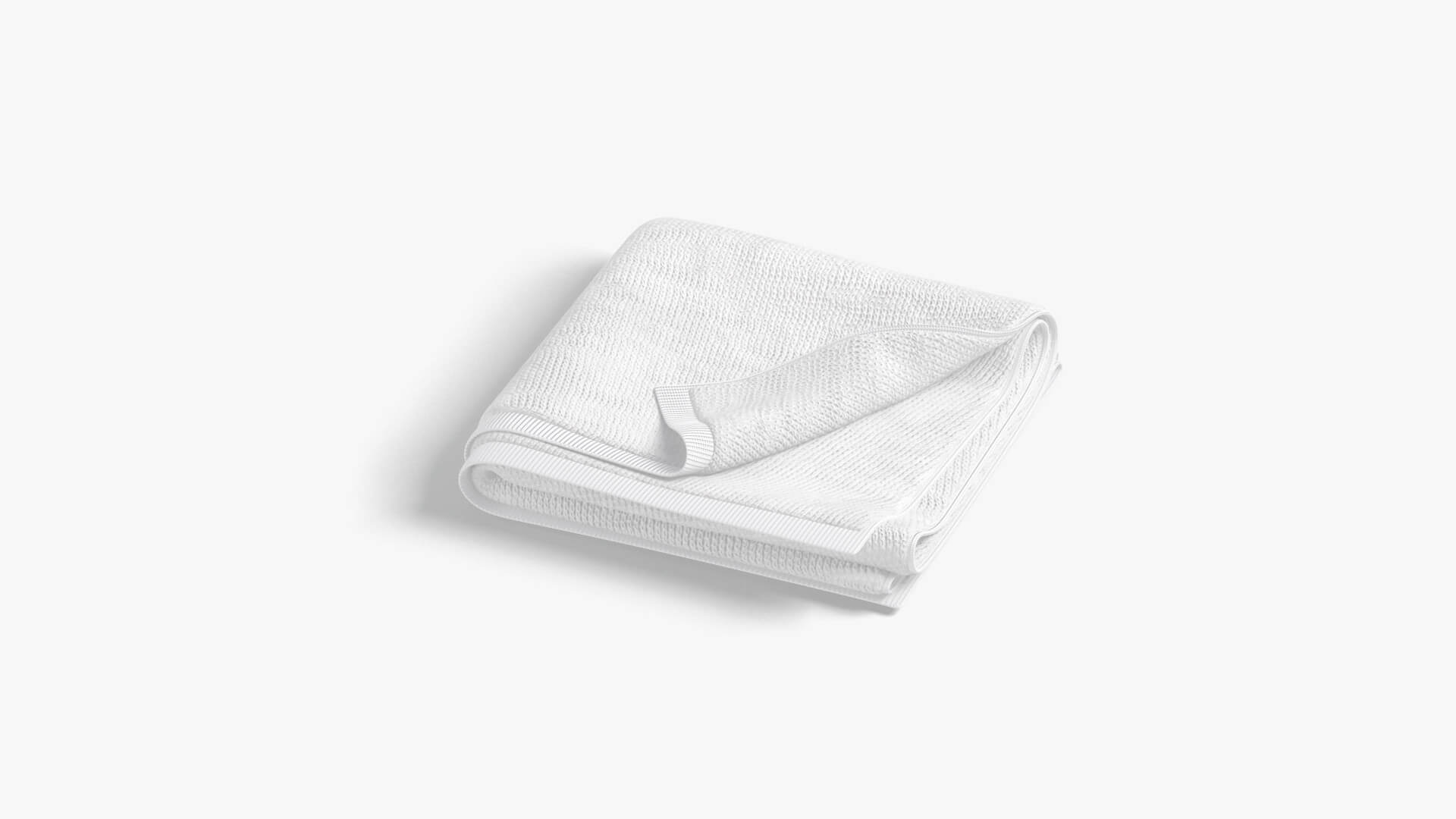 Folded Bath Towel - 3D Model by rebrandy