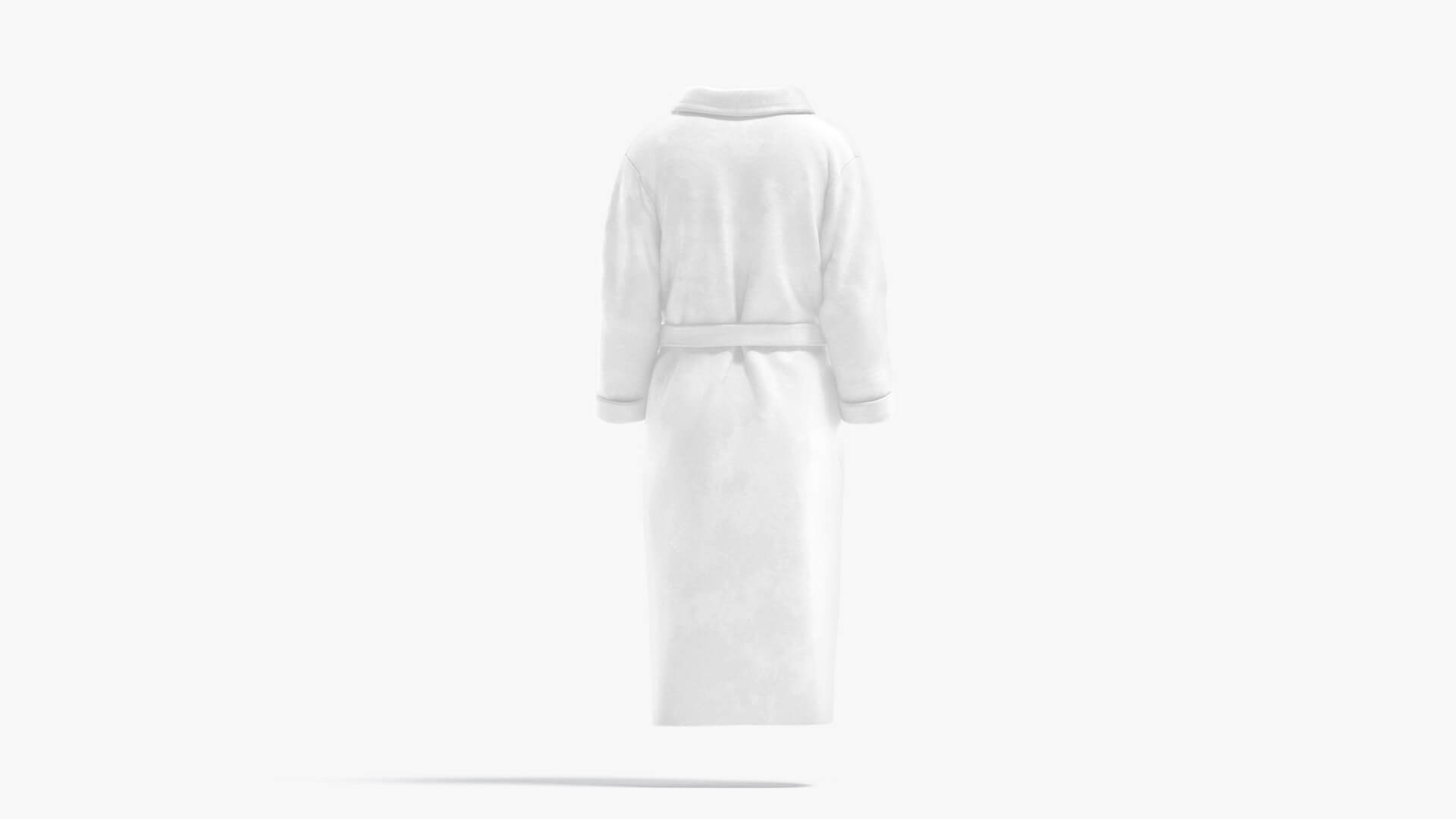 White Hotel Bathrobe - 3D Model by rebrandy