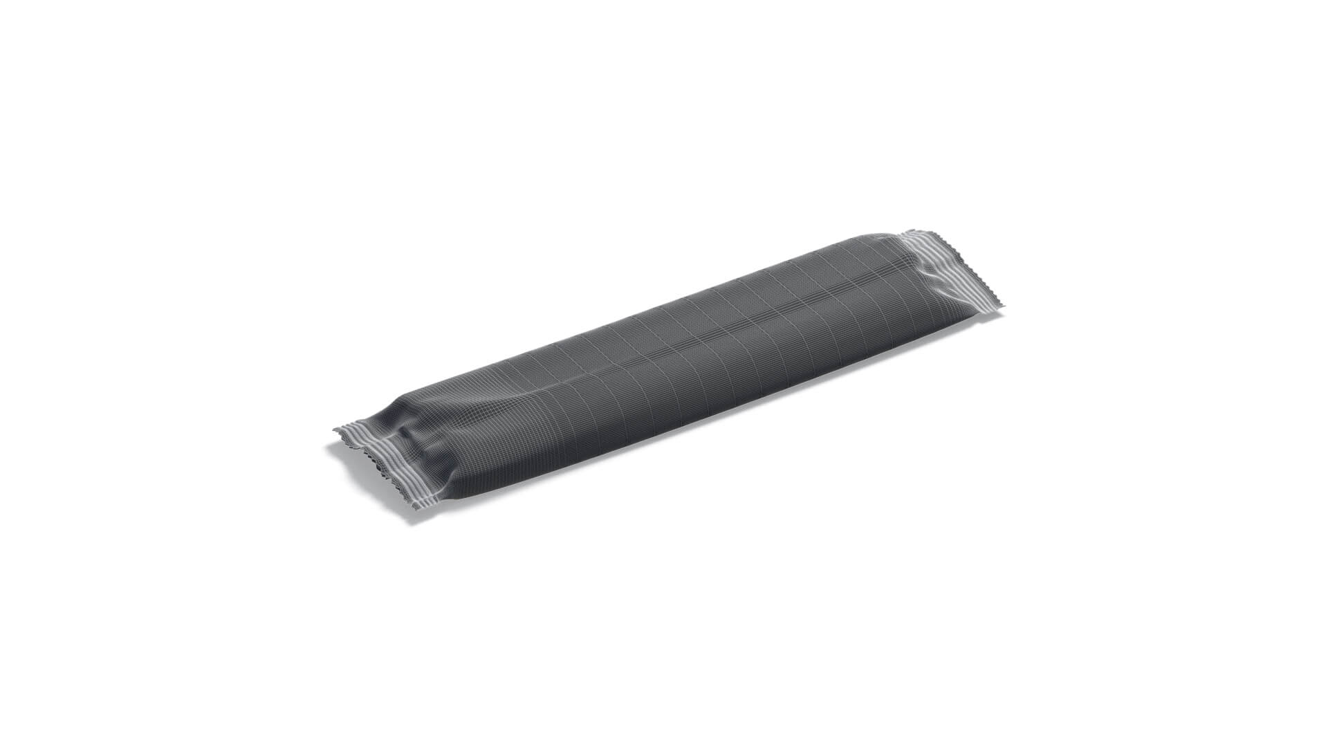 White Narrow Candy Wrap - 3D Model by rebrandy