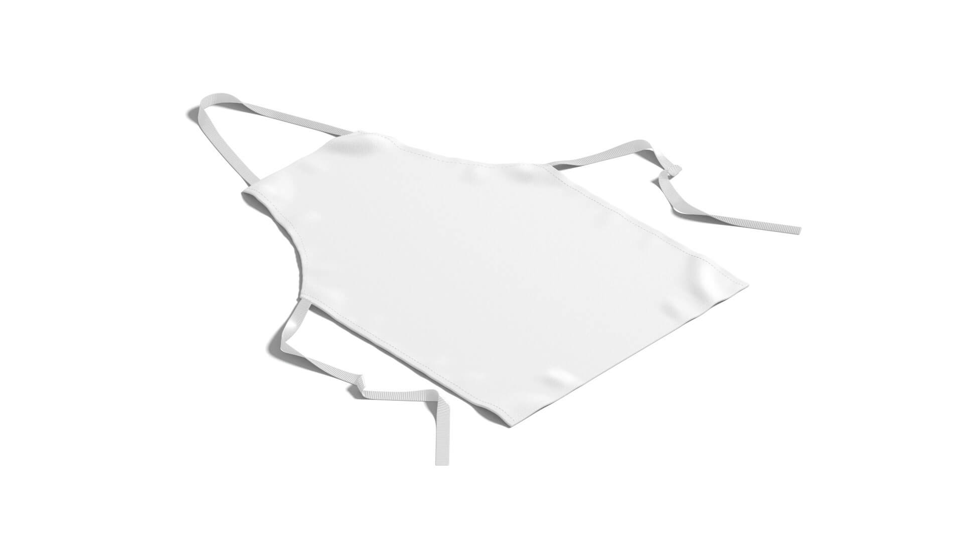 White Protective Apron - 3D Model by rebrandy