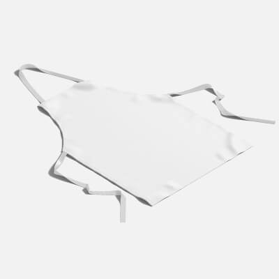 White Protective Apron - 3D Model by rebrandy