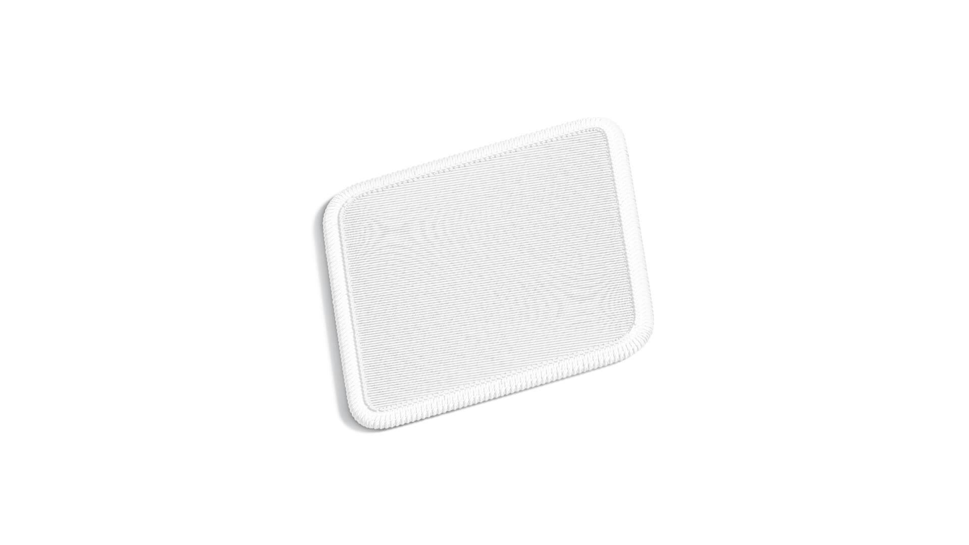 White Rhombus Embroidered Patch - Embroidery Rhomb Badge 3D Model by ...