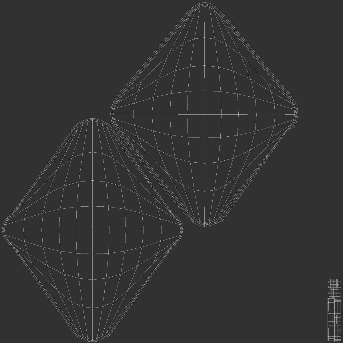 White Rhombus Embroidered Patch - Embroidery Rhomb Badge 3D Model by ...