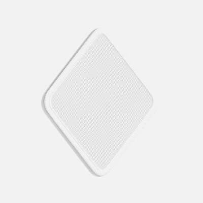 White Rhombus Embroidered Patch - Embroidery Rhomb Badge 3D Model by ...