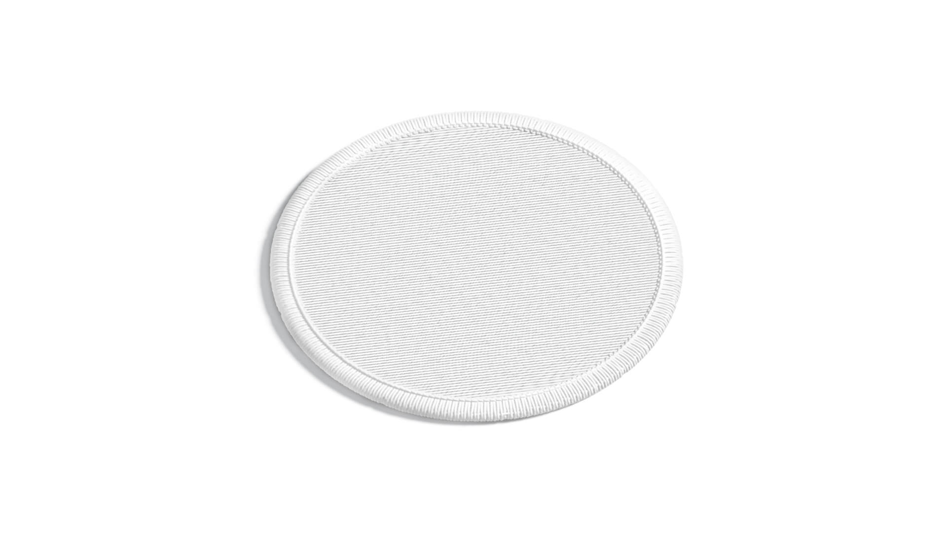 White Round Embroidered Patch - Embroidery Circle Badge 3D Model by ...