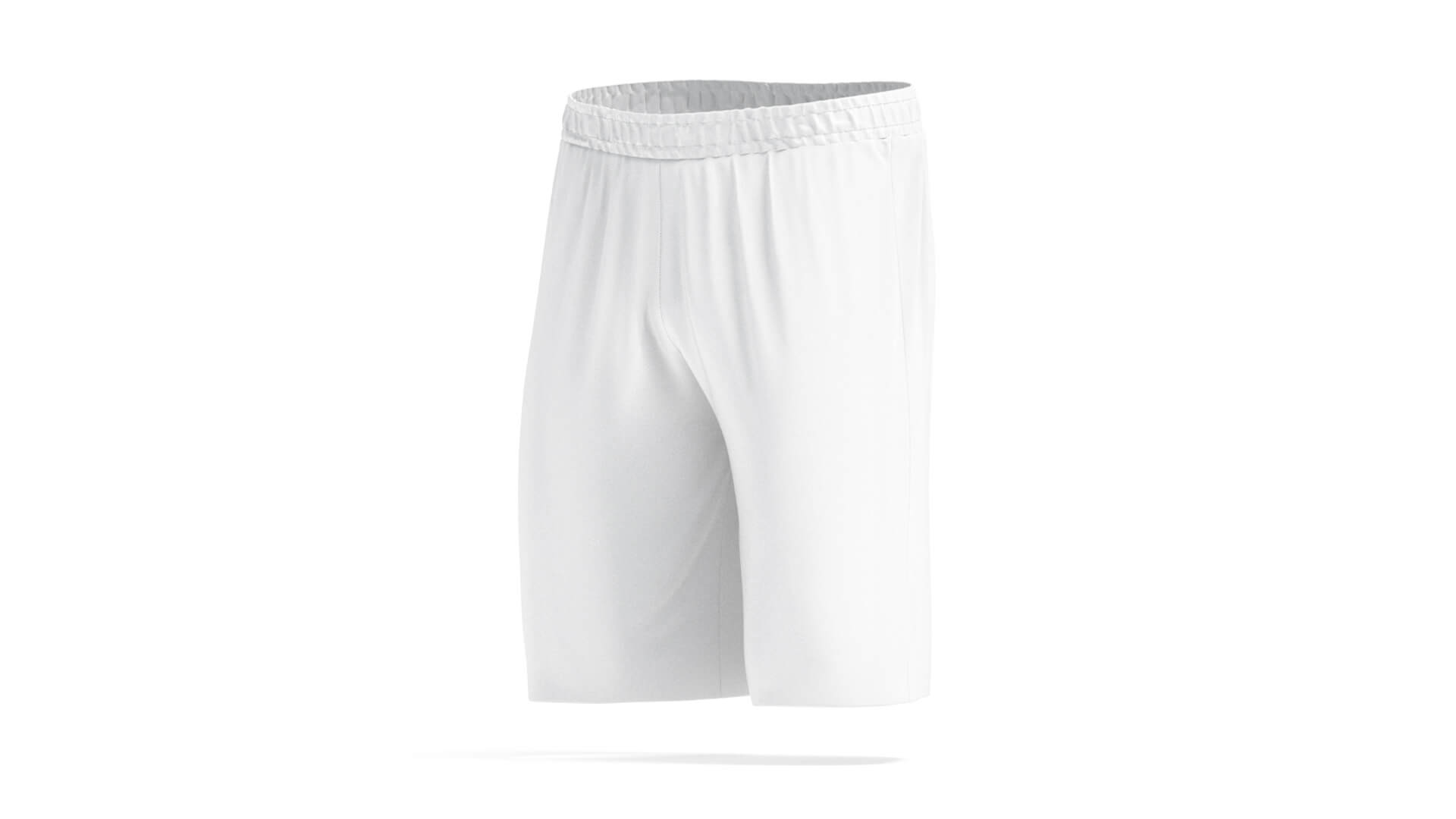 White Sport Shorts - Men's Soccer Short Pants 3D Model by rebrandy