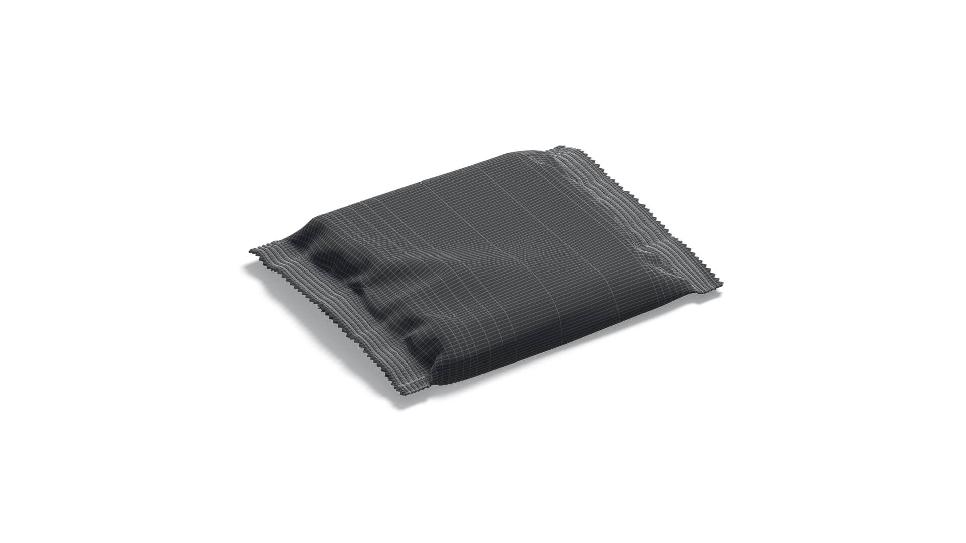 White Square Candy Wrap Package - 3D Model by rebrandy