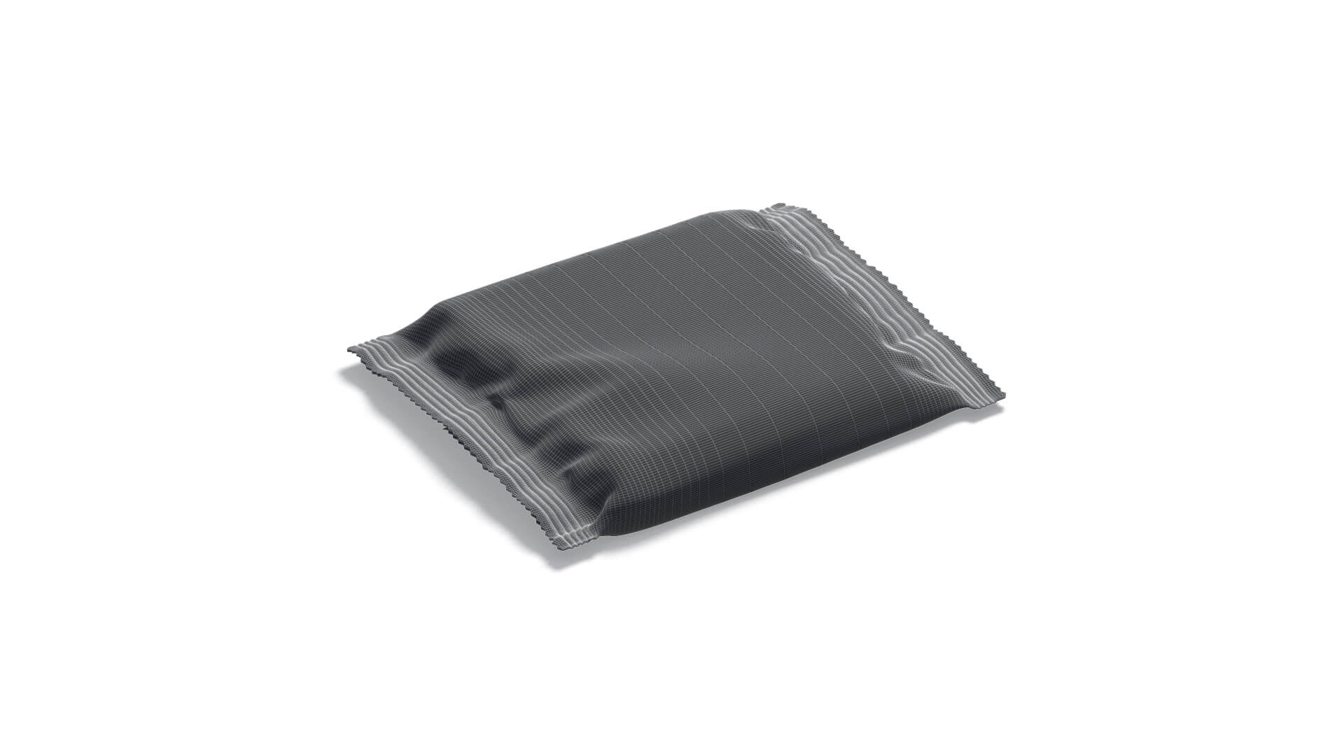 White Square Candy Wrap Package - 3D Model by rebrandy