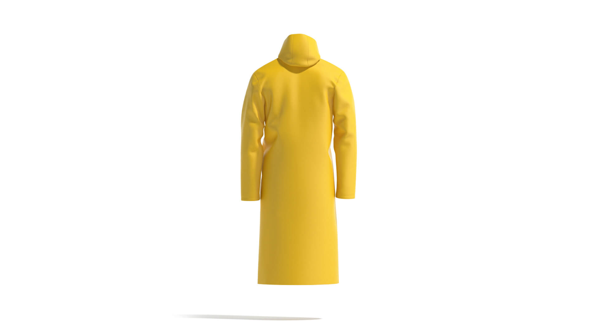 Yellow Rain Coat - Waterproof Raincoat Jacket 3D Model by rebrandy
