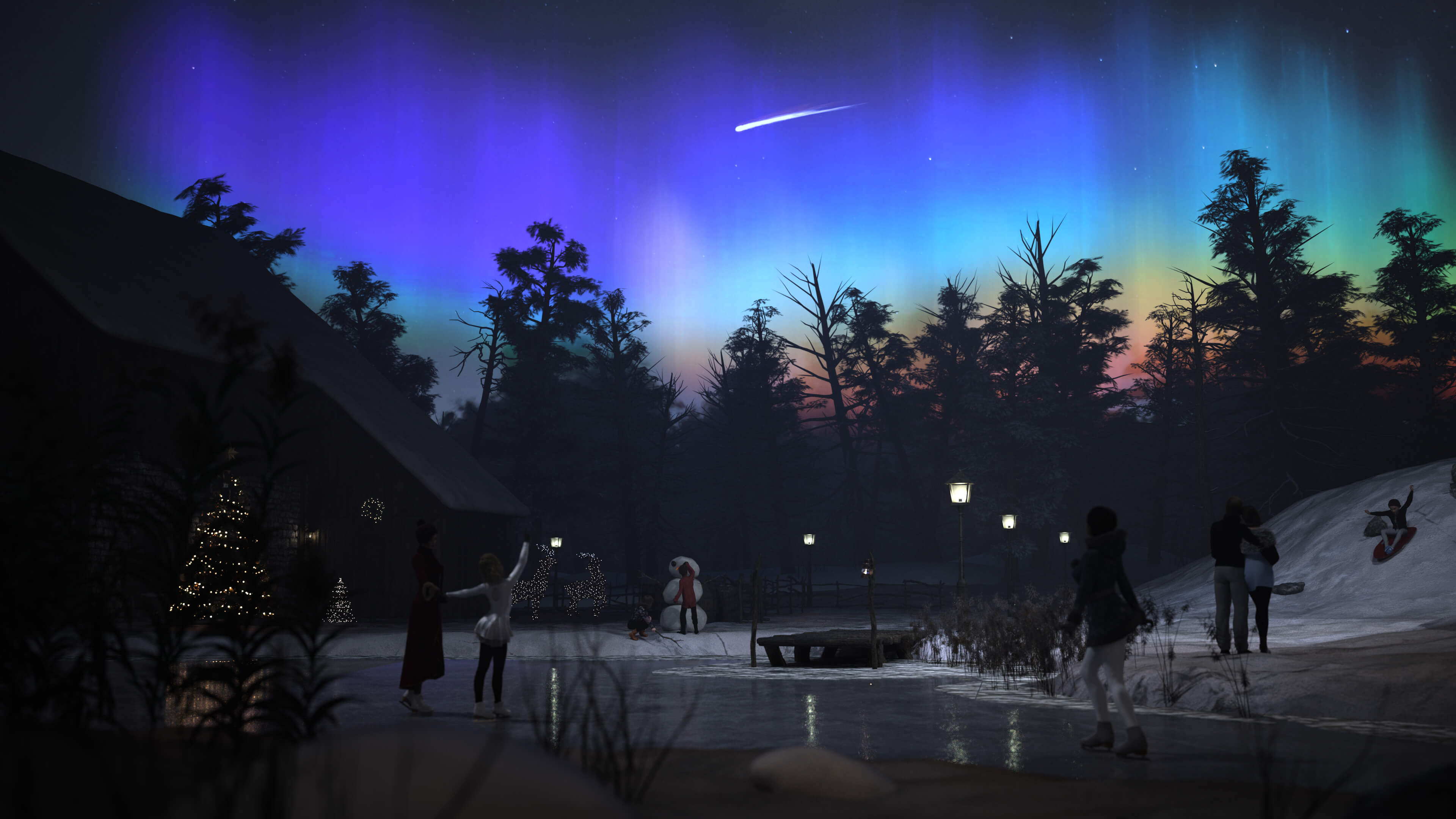 A Special Night 3D Render, Digital Art by recreation