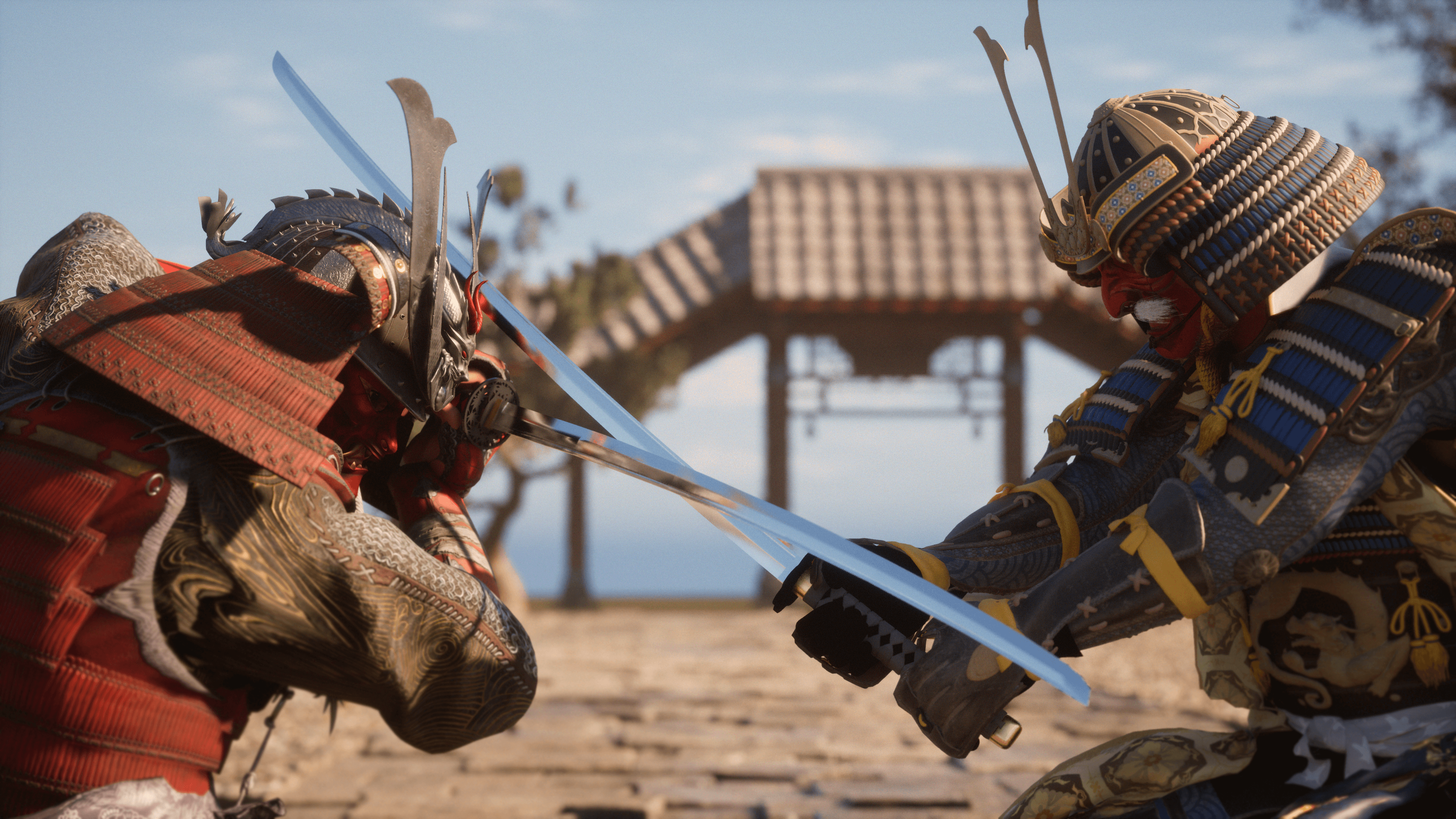 Samurai clash 3D Render, Digital Art by Red_xamurai
