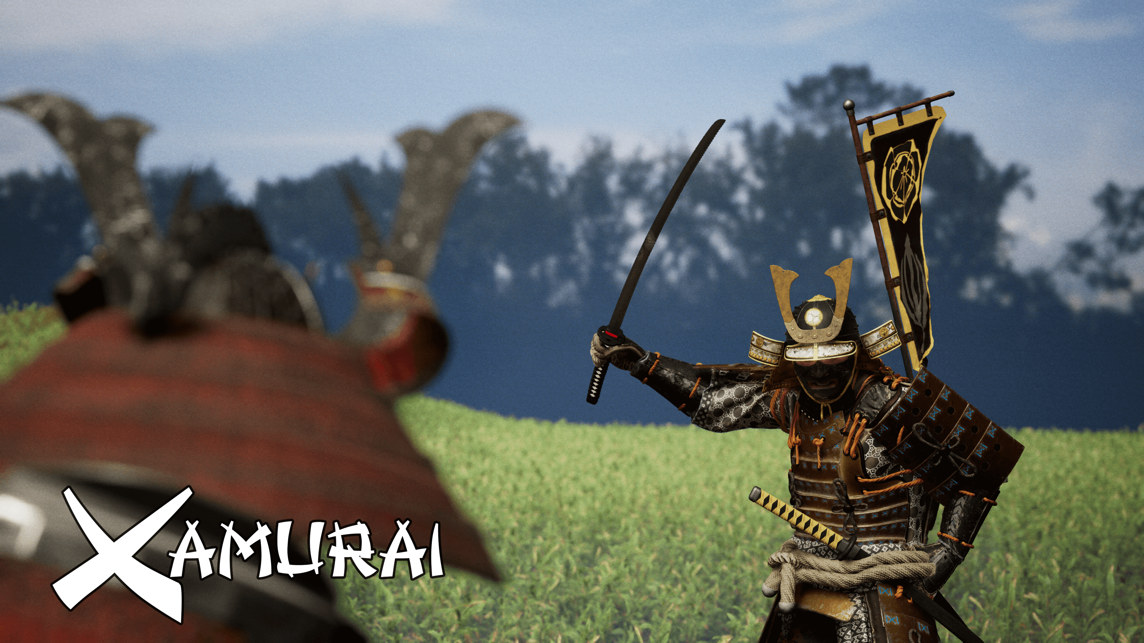 X Samurai fighting game 3D Render, Digital Art by Red_xamurai