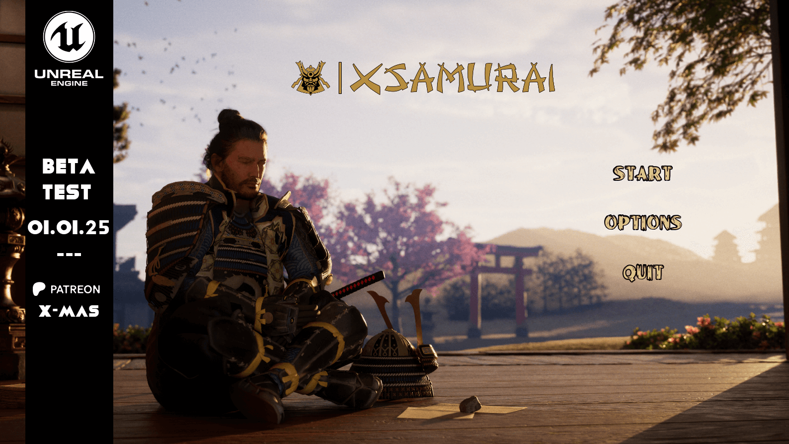 X Samurai game - Beta Test 3D Render, Digital Art by Red_xamurai
