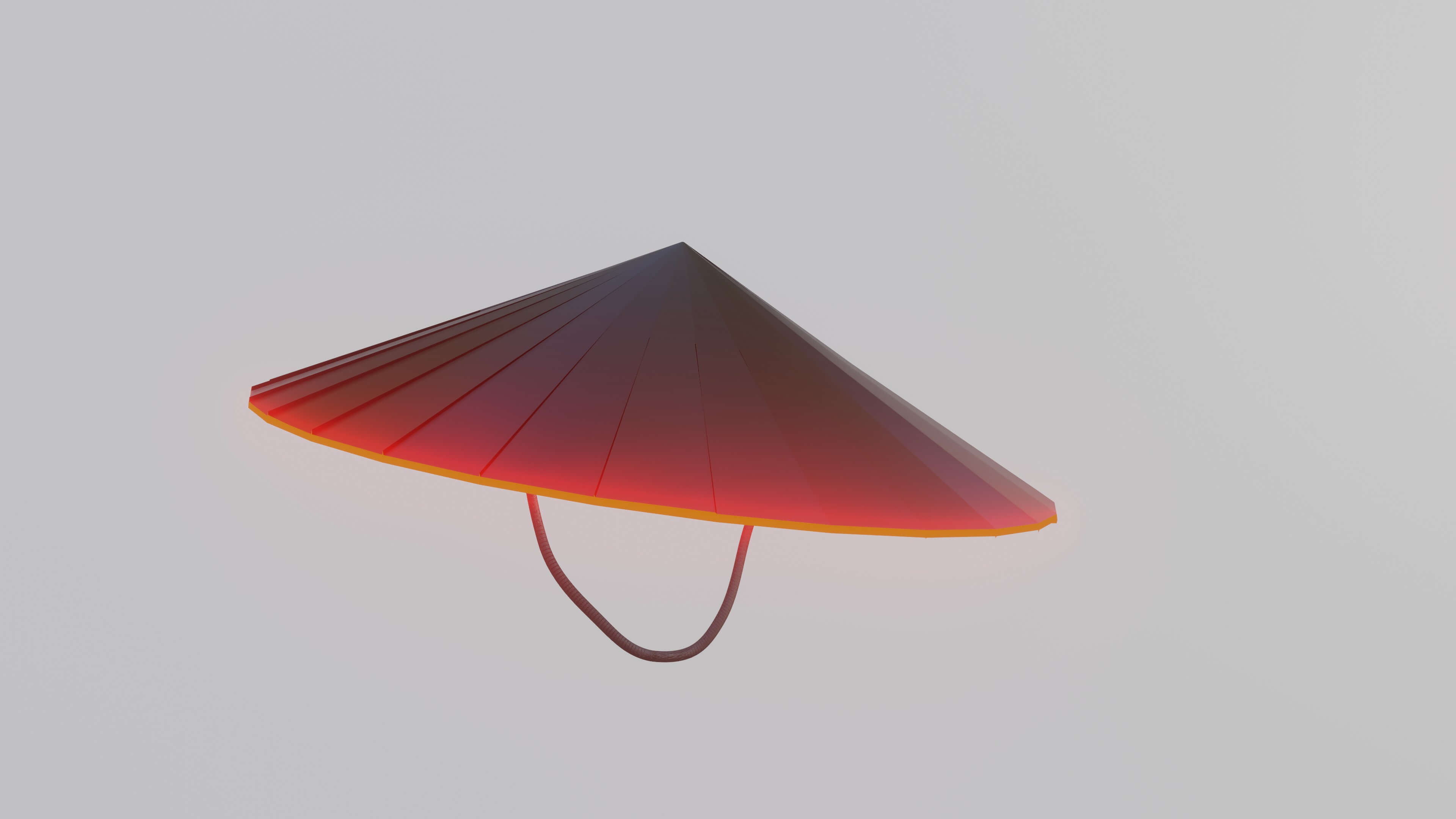 Jingasa Samurai Hat - Free 3D Model by Red_xamurai