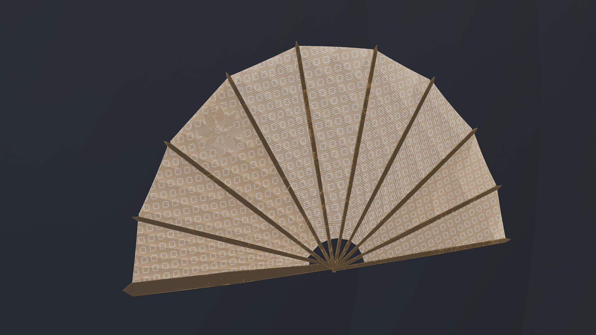 Tessen - Japanese War Fan 3D Model by Red_xamurai