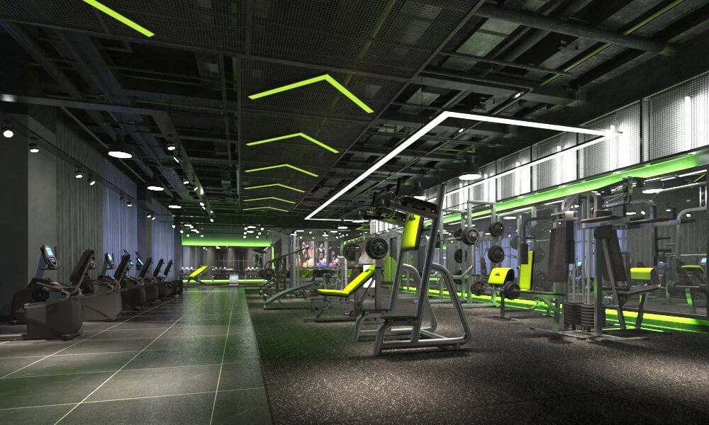 Gym Interior 12 - 3D Model by Redbunny