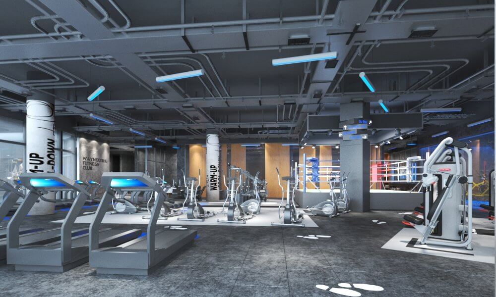 Gym Interior 13 - 3D Model by Redbunny