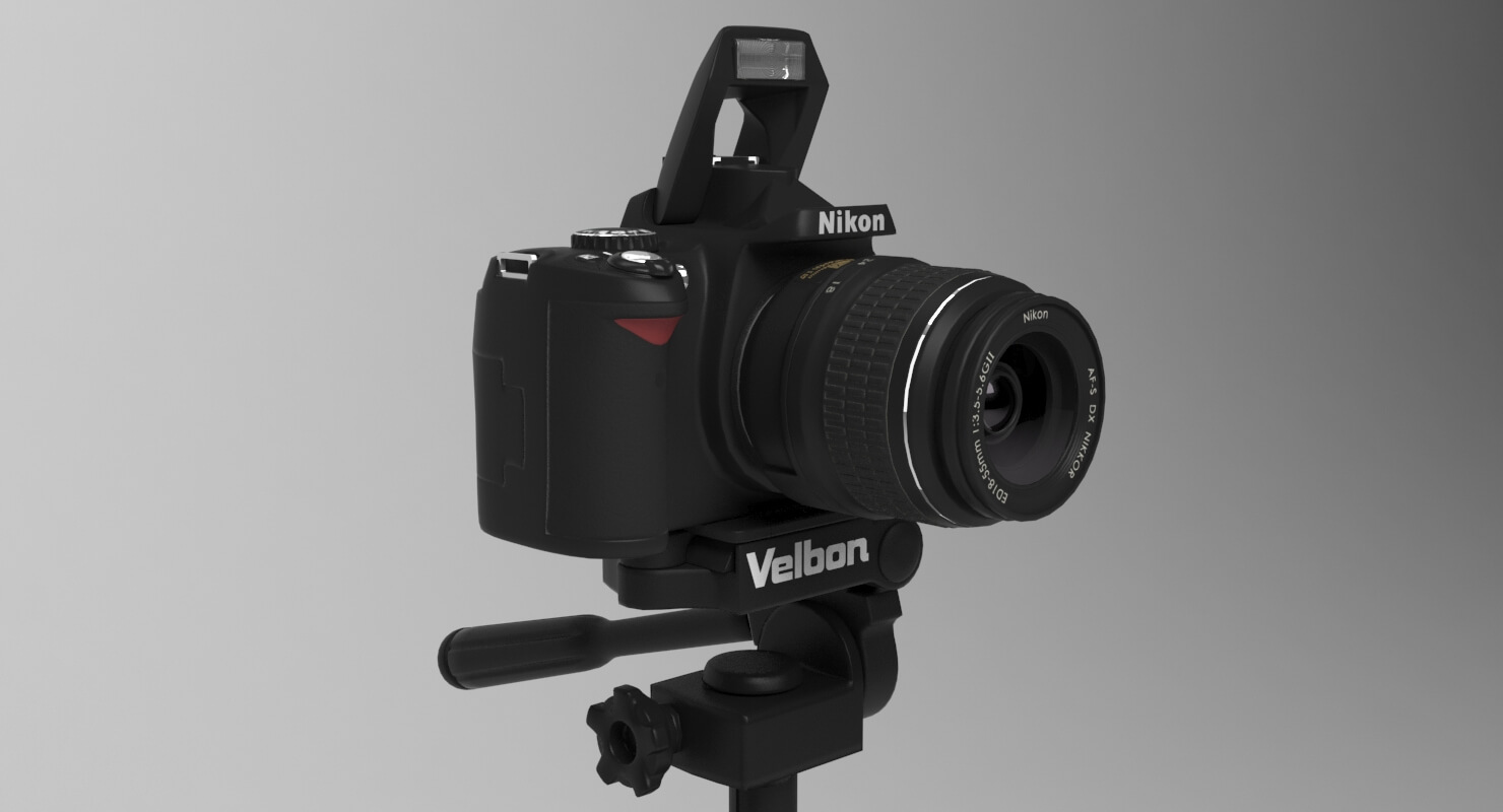 Nikon Camera - 3D Model by Redbunny