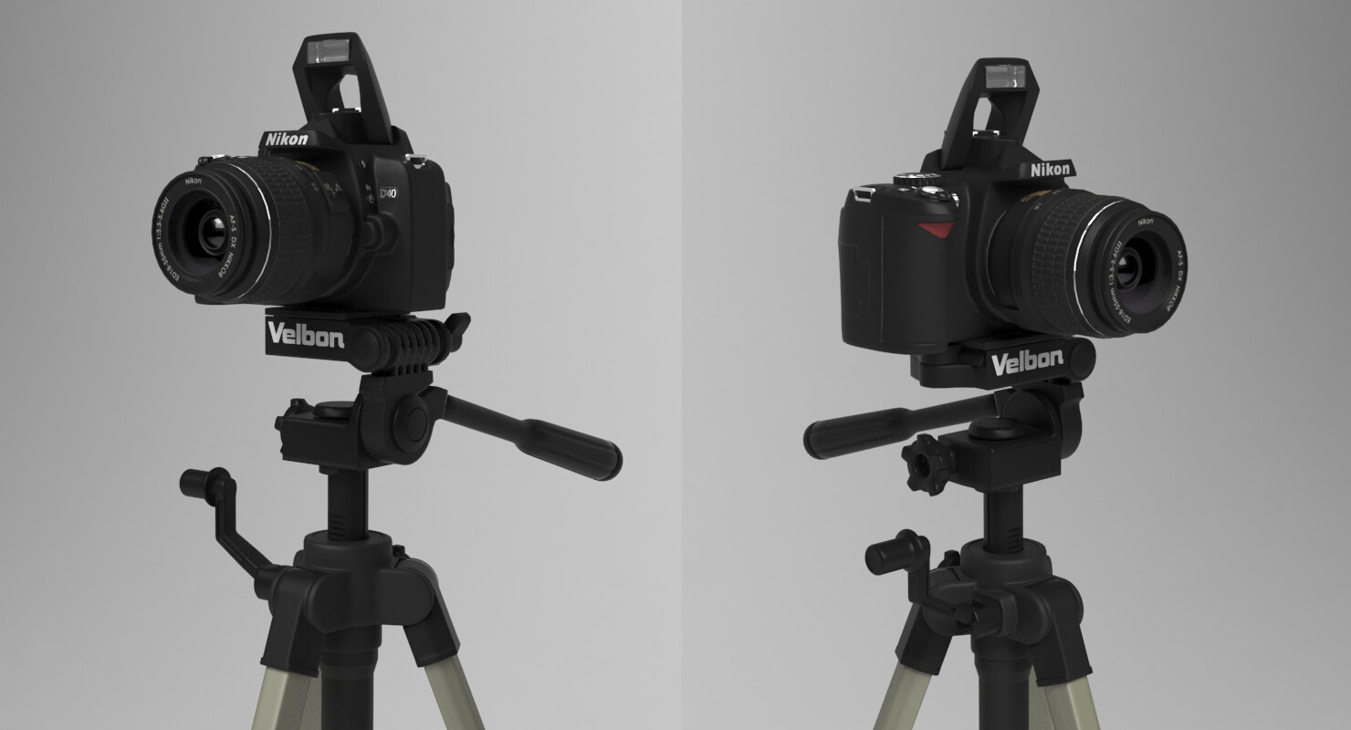 Nikon Camera - 3D Model by Redbunny