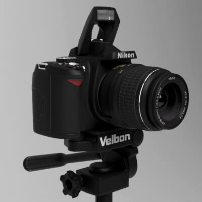 Nikon Camera - 3D Model by Redbunny