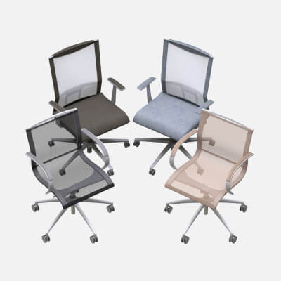 Office Chair Pack 13 - Free 3D Model by Redbunny