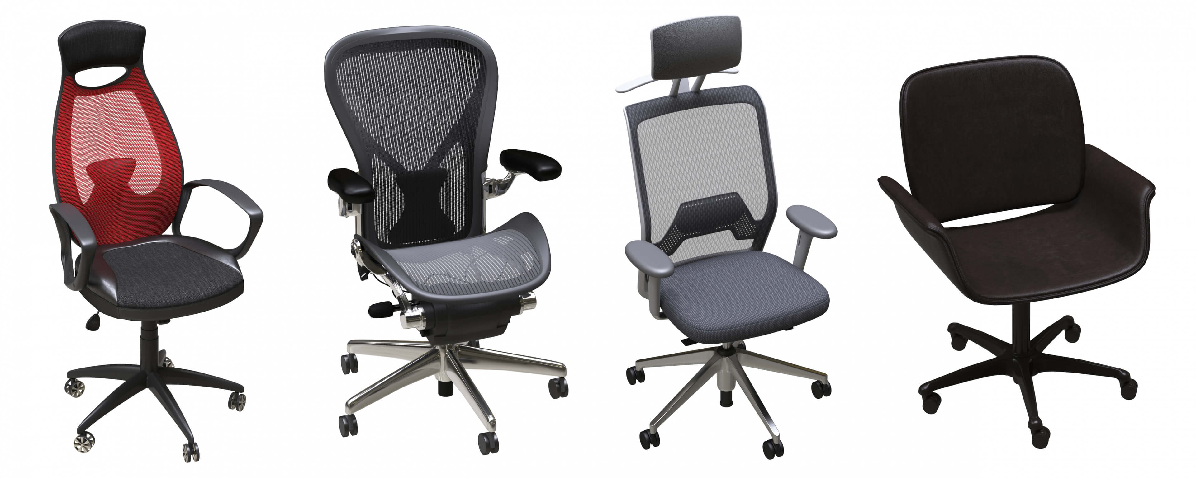 Office Chair Pack 05 - 3D Model by Redbunny