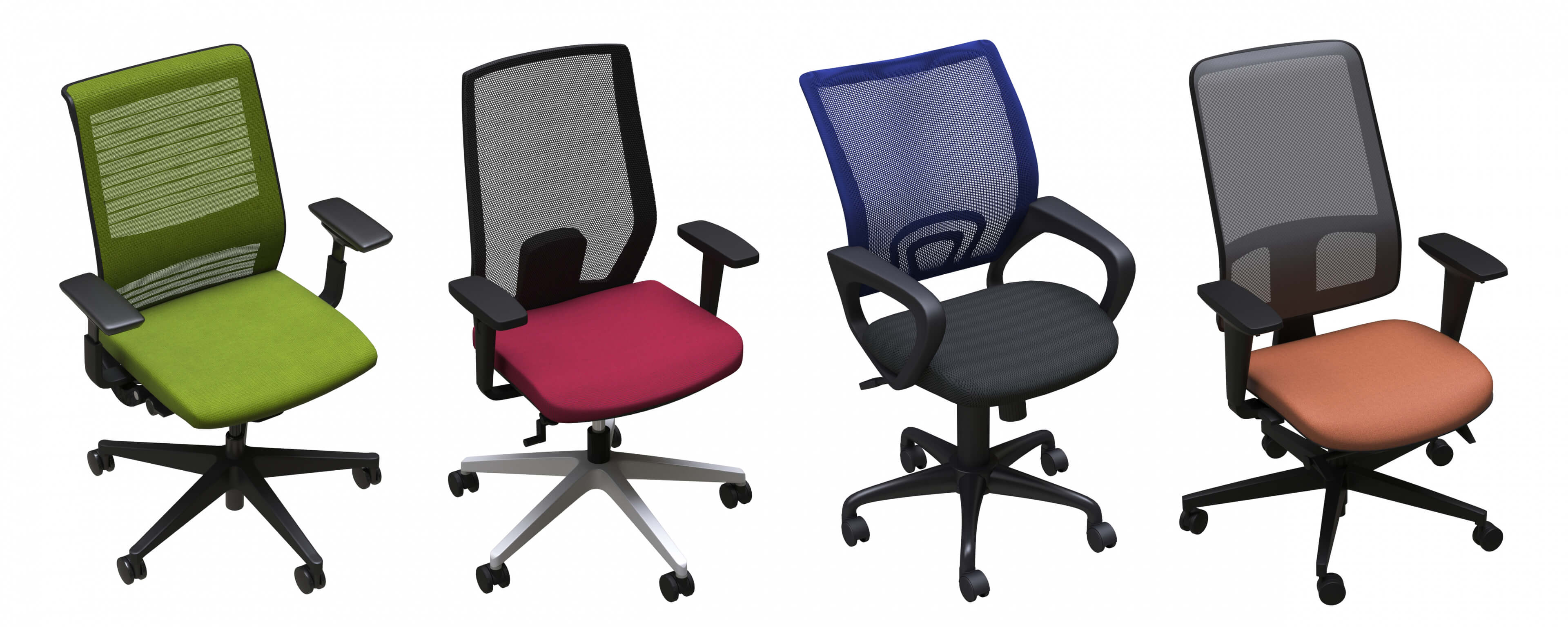 Office Chair Pack 06 - 3D Model by Redbunny