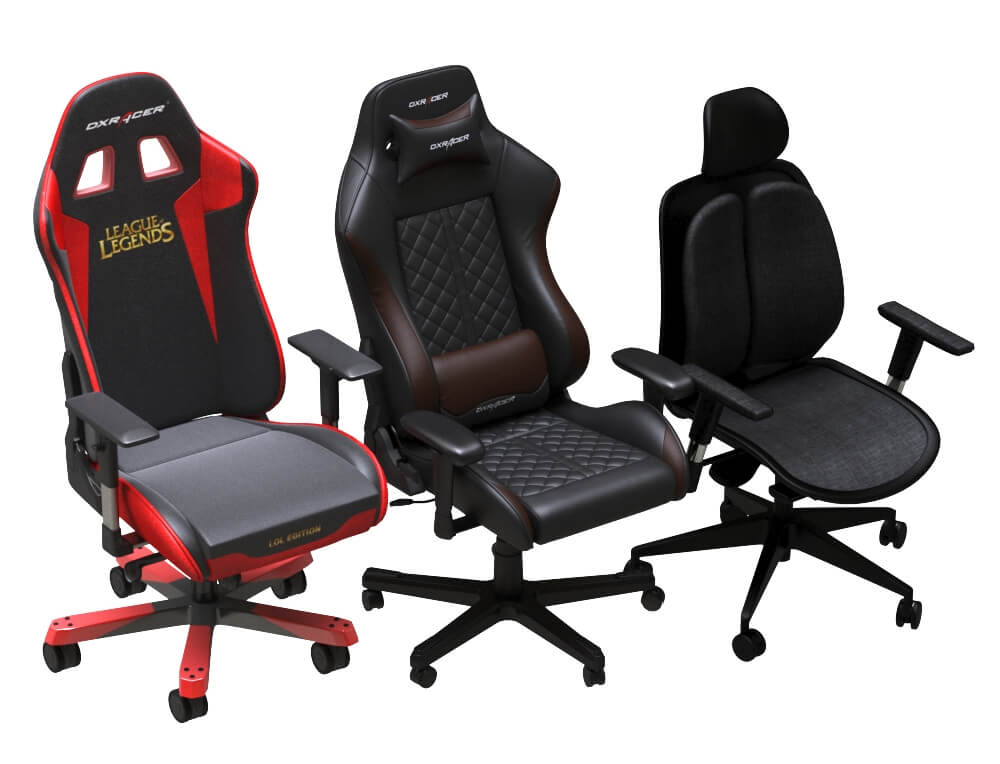 Office Chair Pack 09 - 3D Model by Redbunny