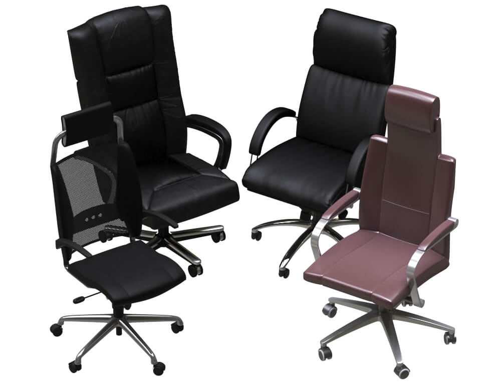 Office Chair Pack 10 - 3D Model by Redbunny