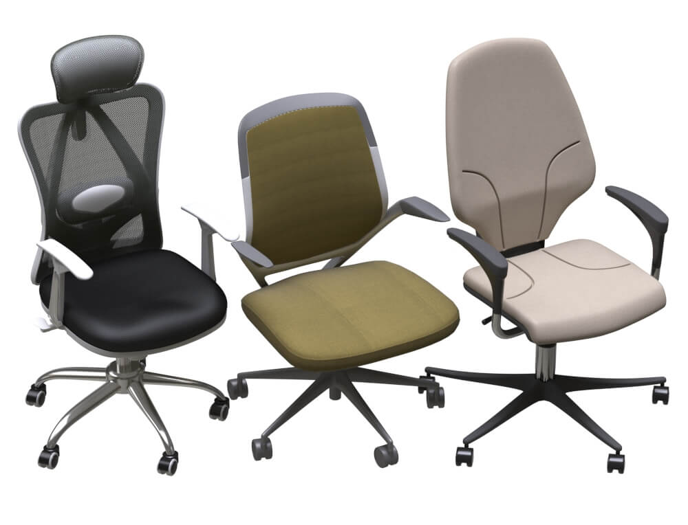 Office Chair Pack 18 - 3D Model by Redbunny