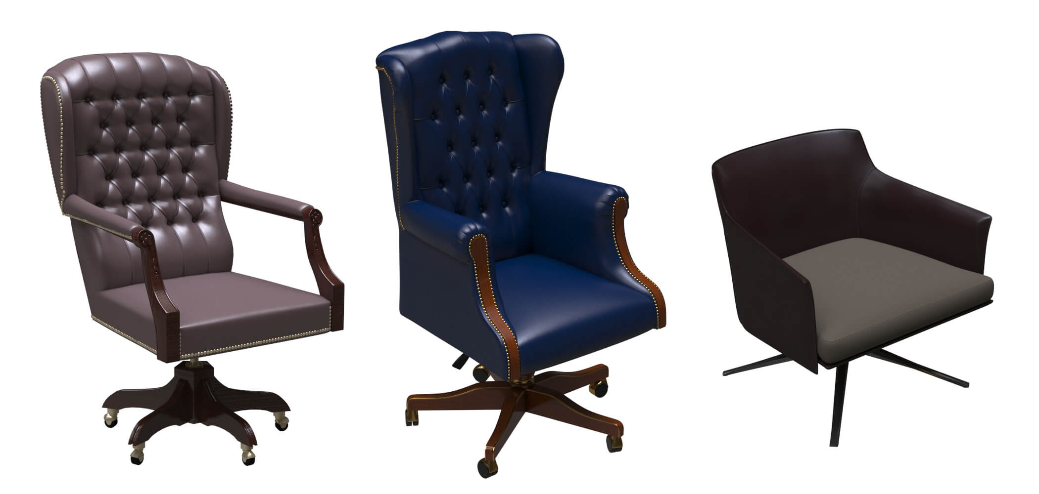 Office Chair Pack 23 - 3D Model by Redbunny