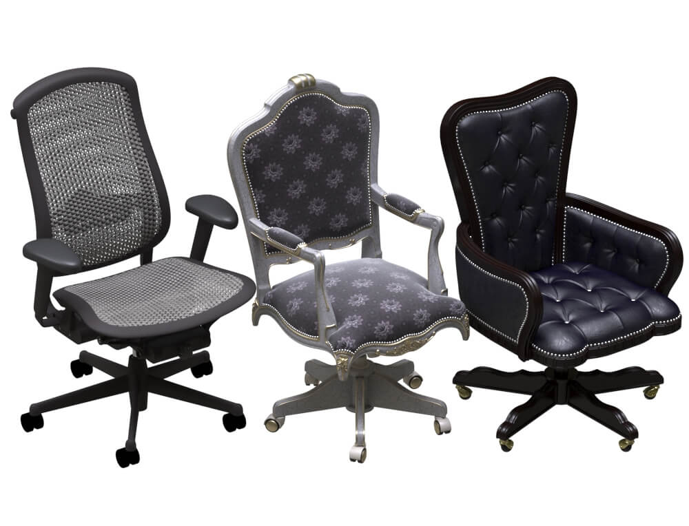 Office Chair Pack 24 - 3D Model by Redbunny