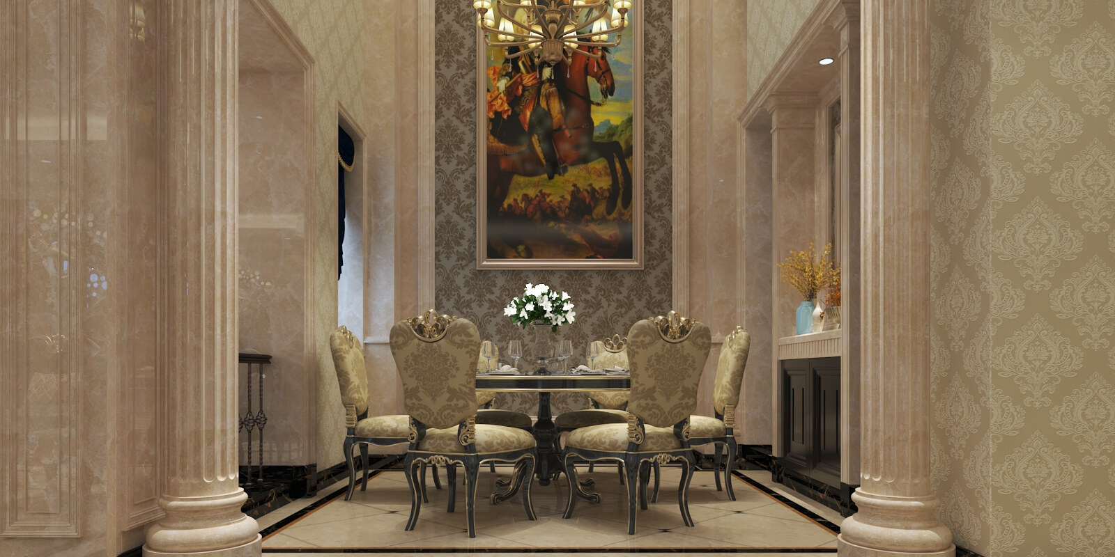 Parlor Modern Living Room 02 - 3D Model by Redbunny