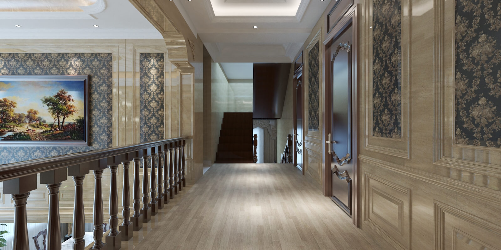 Parlor Modern Living Room 05 - 3D Model by Redbunny